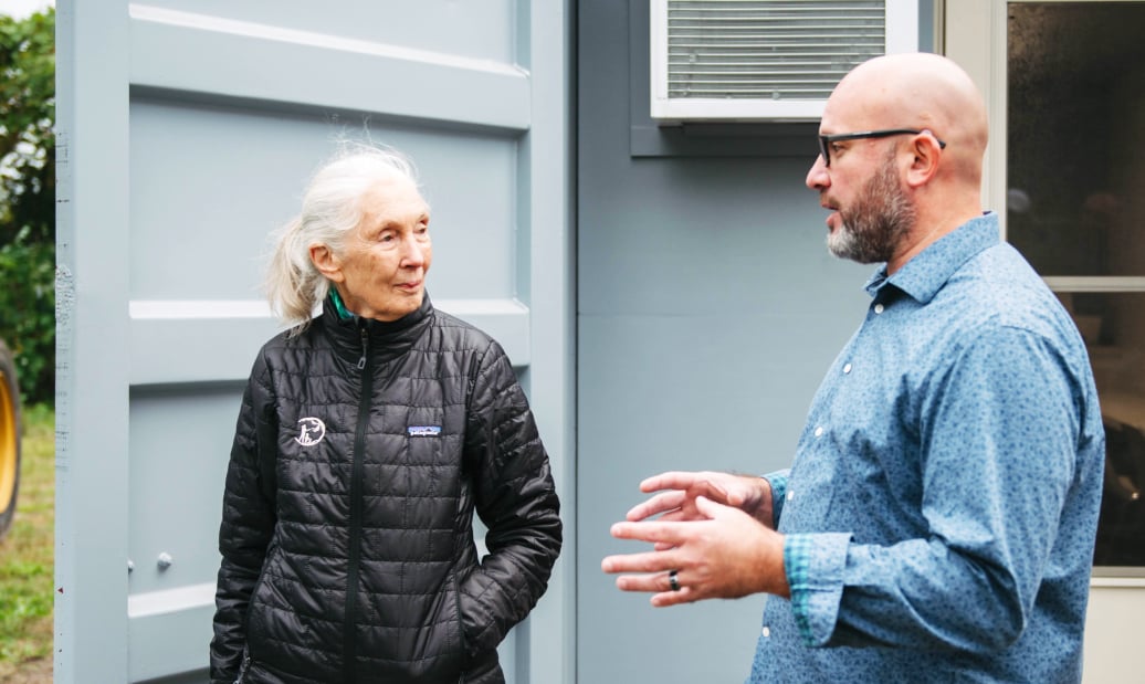 Project Trinitē meets with Dr. Jane Goodall - Project Trinitē